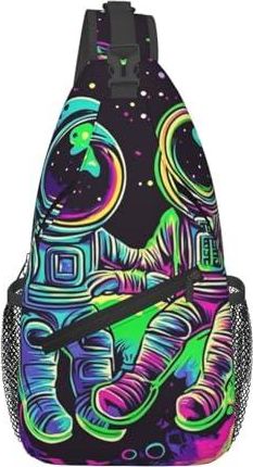 Generic Sac &agrave; bandouli&egrave;re astronautes et extraterrestres lune et plan&egrave;tes, sac &agrave; bandouli&egrave;re de voyage, sac &agrave; dos &agrave; bandouli&egrave;re pour homme, sac &agrave; dos de rando