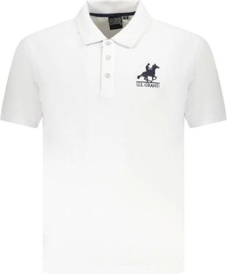 Cavalli Homme, Tops, Blanc, Taille: M T-shirt en coton &agrave; imprim&eacute; logo