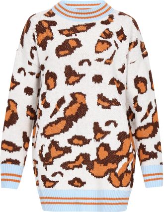 Mymo Kleid Frauen L&ouml;we mehrfarbig