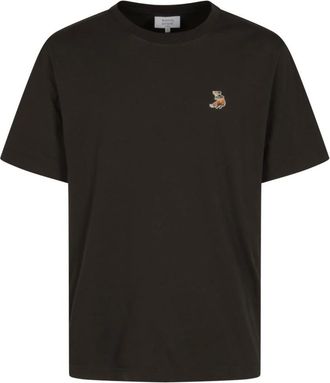 Maison Kitsun&eacute; Homme, Tops, Brun, Taille: M Dreaming Fox Comfort Tee-Shirt