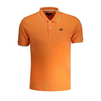 La Martina La Martina Arancione Baumwoll Herren Poloshirt