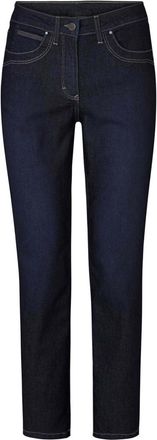 Laurie Damen vegan Laura Slim Ml - Washed Dark Blue Denim