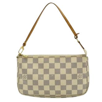 Louis Vuitton Pre-owned Pochette Accessoires Damier Azur Pouch - - Pre-owned - Damen - Beige - ONE SIZE