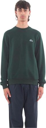 Lacoste Homme, Sweatshirts et sweats à capuche, Vert, Taille: XL Landscape Crocodile Fleece SweaT-shirt