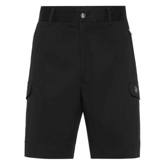 Philipp Plein Cotton Cargo Short - - Shorts - Herren - Schwarzk - S