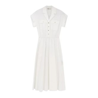 Tory Burch Cotton Poplin Shirtdress - - Dresses - Damen - Wei&szlig; - 2XS