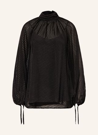 Mrs & Hugs Mrs & Hugs Blusenshirt Aus Seide schwarz