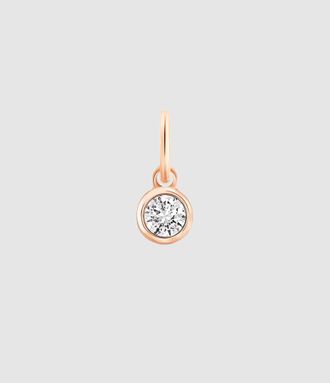 Ginette NY Pendentif Lonely M Diamants Or Rose