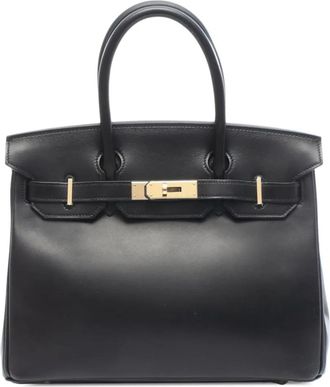 Herm&egrave;s 2020 Veau Tadelakt Birkin Sellier 30 handbag - Schwarz