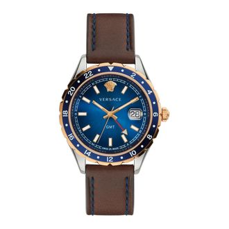 Versace Hellenyium GMT Watch - - Accessories - Herren - Blau - ONE SIZE
