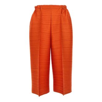 Issey Miyake Femme, Pantalons, Orange, Taille: 42 FR Thicker Bounce Pants