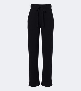 God's True Cashmere Gerade Hose Milano aus Kaschmir mit Tigerauge