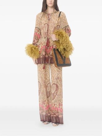 Valentino Pekin Voyage Imaginaire Paisley Blouse