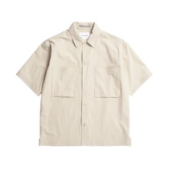 Norse Projects Homme, Chemises, Beige, Taille: S Chemise Casual Légère à Manches Courtes pour Voyage