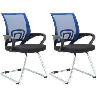 Clp 2er Set Freischwinger Eureka blau