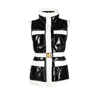 Balmain Gesteppte- &auml;rmellose Weste - - Jackets - Damen - Schwarzk - XS