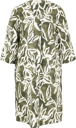 Cartoon Damen Sommerkleid mit Muster 40, Cream/Green