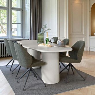 Pier Import Pier Import - Table à manger moderne grise - organique, 200 cm alberta