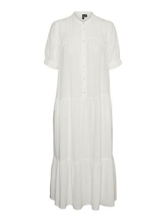 Vero Moda VMMILAN 2/4 7/8 Dress WVN Robe, Snow White, M aux Femmes