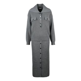 Liu Jo Femme, Pulls, Gris, Taille: 42 FR Maille Longue