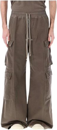 Rick Owens Pantalon Large Double Cargo Jumbo Belas - Homme - Pantalons - Brun - Taille: S