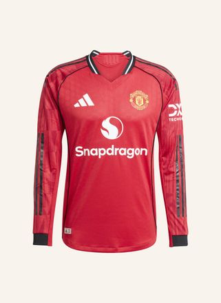 adidas Manchester United 25/26 Lang&auml;rmeliges Authentic Heimtrikot rot