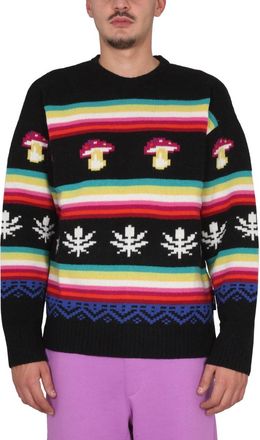 Msgm Wool Crew Neck Sweater - Multicolor