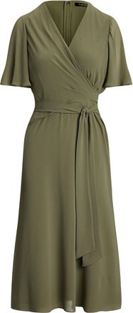 Ralph Lauren BELTED GEORGETTE DRESS