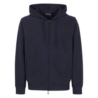 Emporio Armani Homme, Sweatshirts et sweats &agrave; capuche, Bleu, Taille: M Zip-throughs