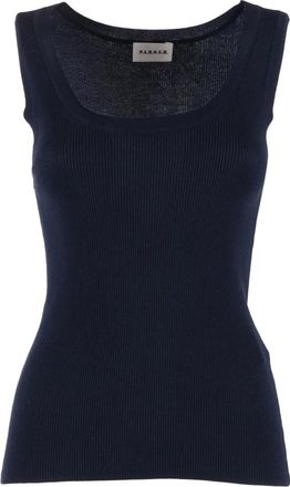 P.A.R.O.S.H. P.a.r.o.s.h., Femme, Tops, Bleu, Taille: 42 FR Hauts sans manches