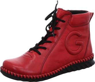 Gemini Bottines en Cuir pour Femmes 033402-02, Pointure:40 EU, La Couleur:Rouge