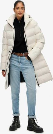 Superdry City - Wattierte Jacke in Wollwei&szlig;