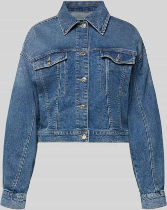 Zero Jeansjacke mit Brusttaschen und Knopfleiste