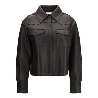 P.A.R.O.S.H. Lederjacke - - Jackets - Damen - Braun - S