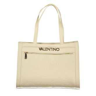 Mario Valentino Mario Valentino Beige Polyurethan Damenhandtasche mit mehreren Taschen