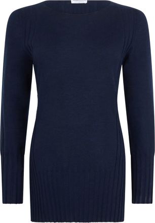 Malo Gerippter Pullover - Blau