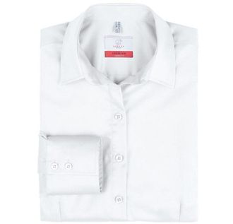 Greiff Langarmbluse Greiff Corporate Bluse PREMIUM Damen OEKO TEX B&uuml;gelfrei Wei&szlig; 42