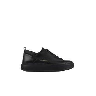 Alexander Smith Homme, Chaussures, Noir, Taille: 43 EU Wembley Uomo en cuir noir souple et semelle noire