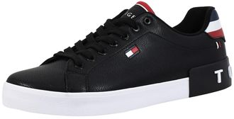Tommy Hilfiger Herren Flatform Sneaker Schuhe, Schwarz (Black), 46