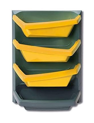 Juwel Vertical Garden Kunststoff-Basisset, eckig, Titan-Safrangelb Blument&ouml;pfe