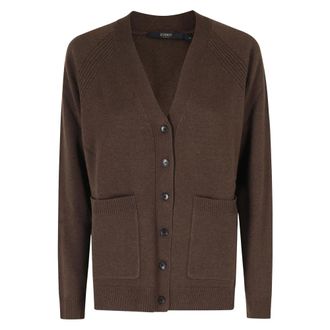 Seventy V-Ausschnitt Strickjacke - - Knitwear - Damen - Braun - S