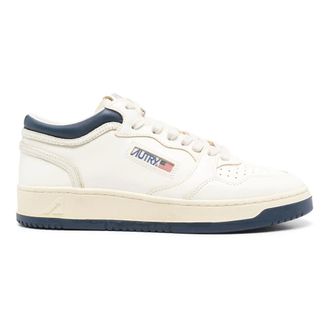 Autry Homme, Chaussures, Blanc, Taille: 40 EU Med-Way Mid Leather Baskets