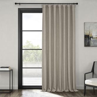 Half Price Drapes Boch-LN1857-84-DW Verdunkelungsvorhang, extra breit, 1 St&uuml;ck, 100 x 84, Haferflocken