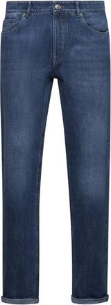 Brunello Cucinelli Homme, Jeans, Bleu, Taille: 2XL Pantalon L&eacute;ger en Denim
