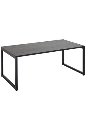 MID.YOU Mid.you Couchtisch, Schwarz, Metall, Holzwerkstoff, rechteckig, eckig, 45x60x110 cm, Wohnzimmer, Wohnzimmertische, Couchtische