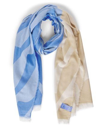 Street One Damen Jacquard Schal, Lucid White, A