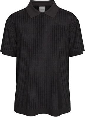 Calvin Klein Polo ray&eacute; &agrave; manches courtes