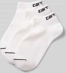 Carhartt Work in Progress Sneakersocken mit Label-Detail im 3er-Pack