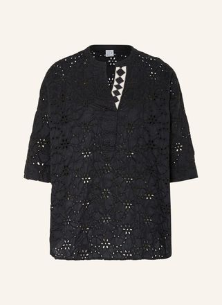 Emily van den Bergh Emily Van Den Bergh Blusenshirt Aus Lochspitze schwarz