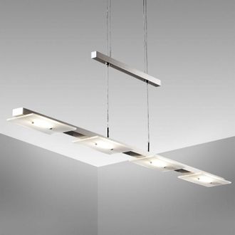 B.K.Licht B.k.licht - H&auml;ngelampe - 18W, 1600lm, led, h&ouml;henverstellbar,, warmwei&szlig;, matt-nickel